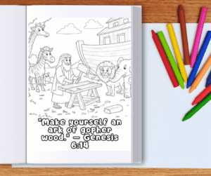Free Noah’s Ark Coloring Book For Kids To Print!